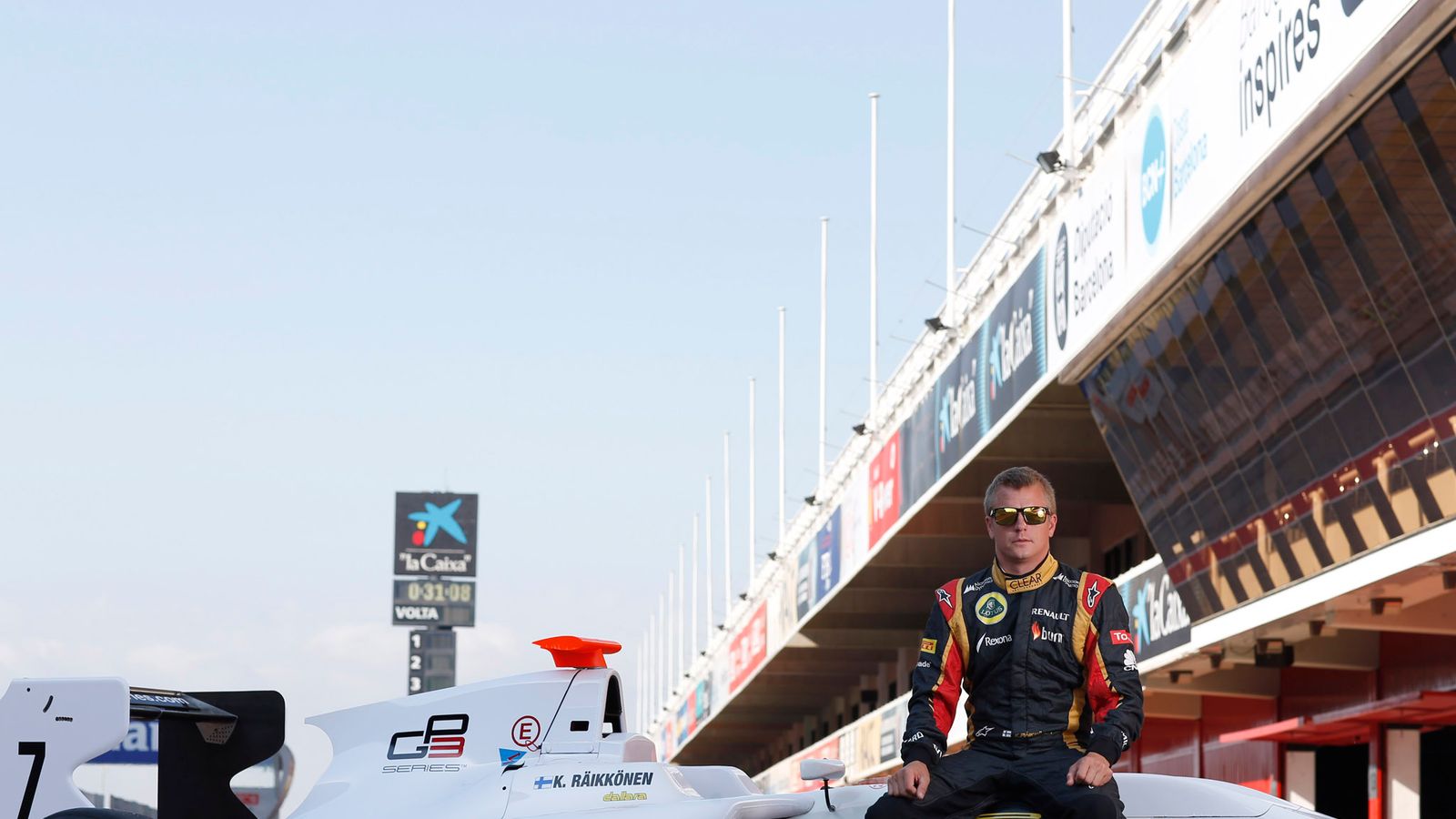 Kimi Raikkonen took part in a GP3 test as part of series technical ...