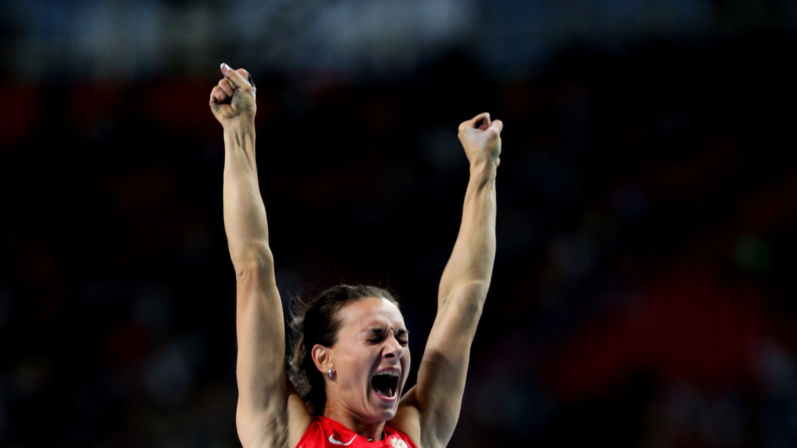 World Athletics Championship: Yelena Isinbayeva wins pole vault in ...
