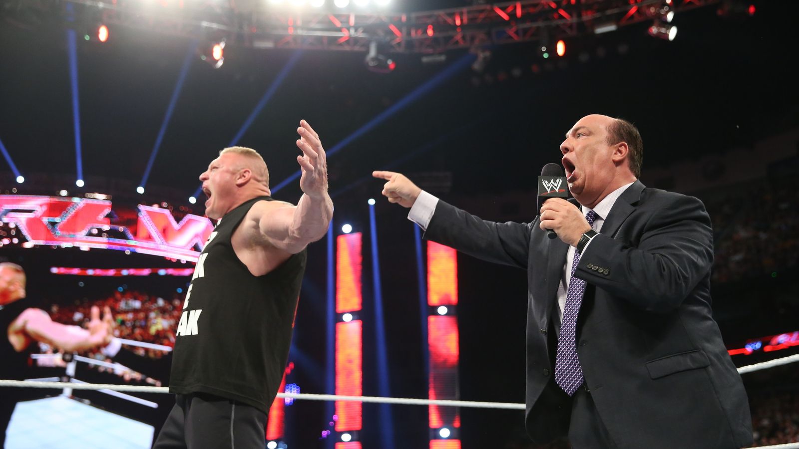 WWE Raw report: World Heavyweight champ Brock Lesnar presented with his ...