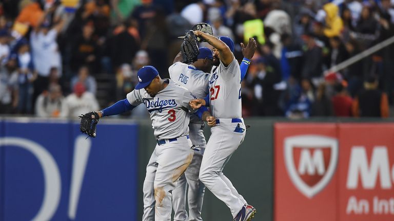MLB: Los Angeles Dodgers sweep Californian rivals San Francisco Giants ...