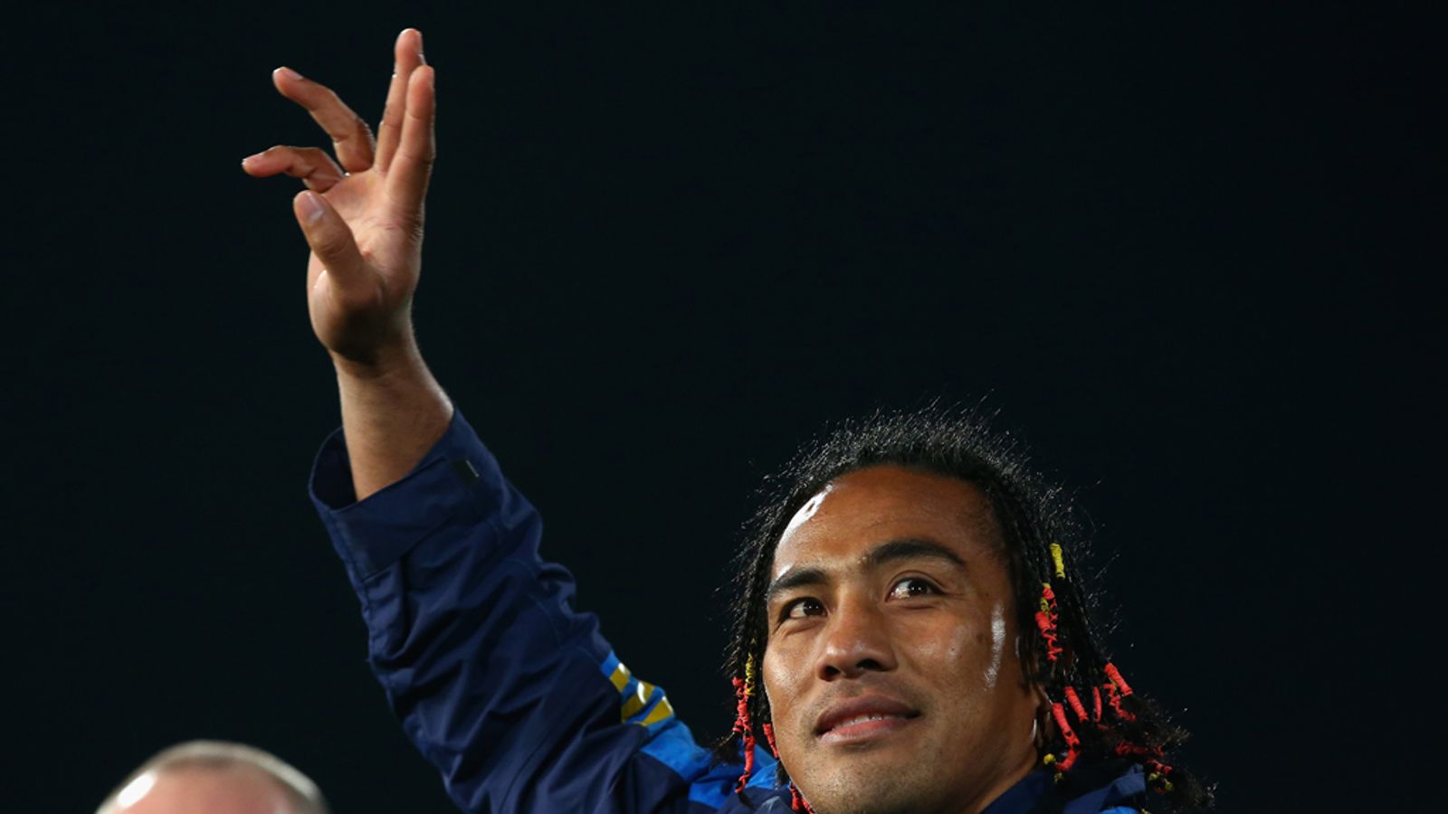 FuiFui MoiMoi celebrates his first try for Leigh Centurions in style ...