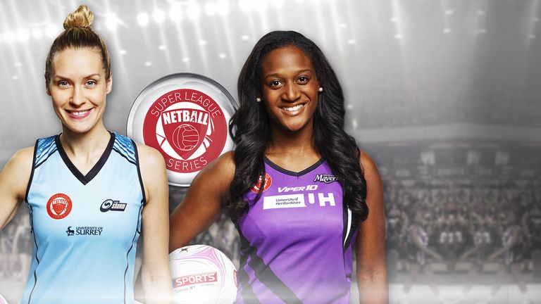 Surrey Storm play Hertfordshire Mavericks in the Netball Superleague ...