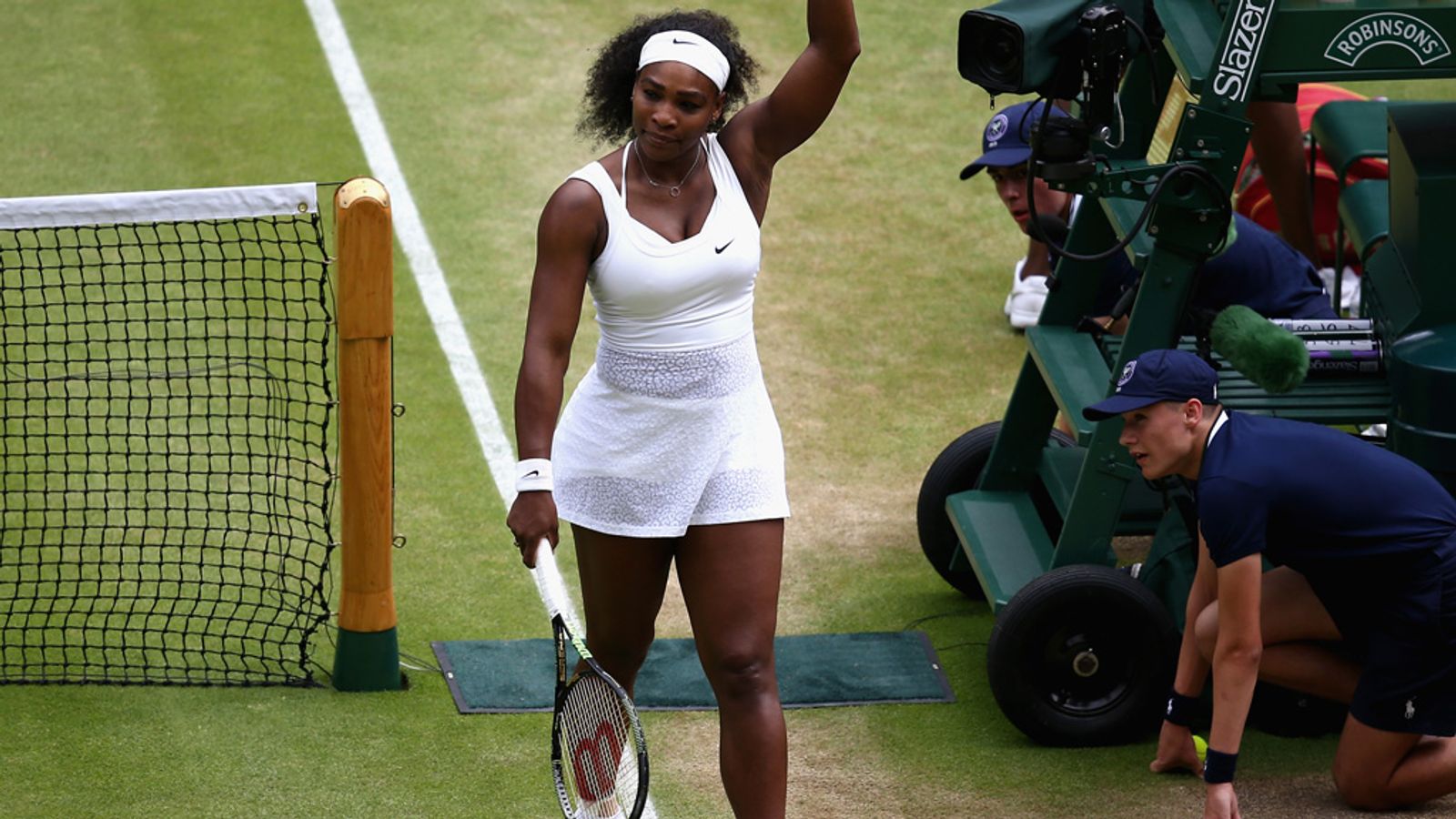 Serena Williams proves too strong for sister Venus at Wimbledon ...