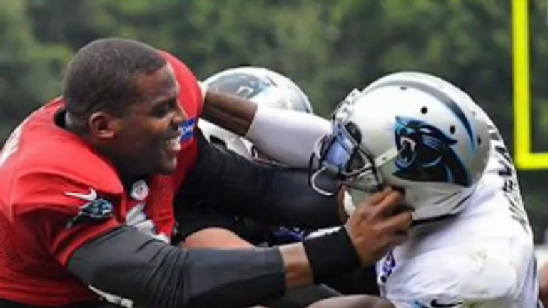 Cam Newton is the latest big name to become involved in a training camp ...