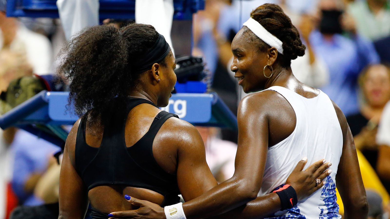 Venus Williams pays tribute to sister Serena at US Open | Tennis News | Sky Sports