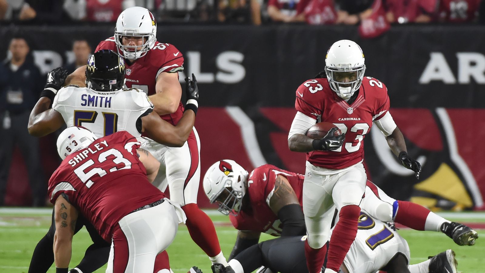 Chris Johnson takes advantage of a sleepy Baltimore Ravens defence ...