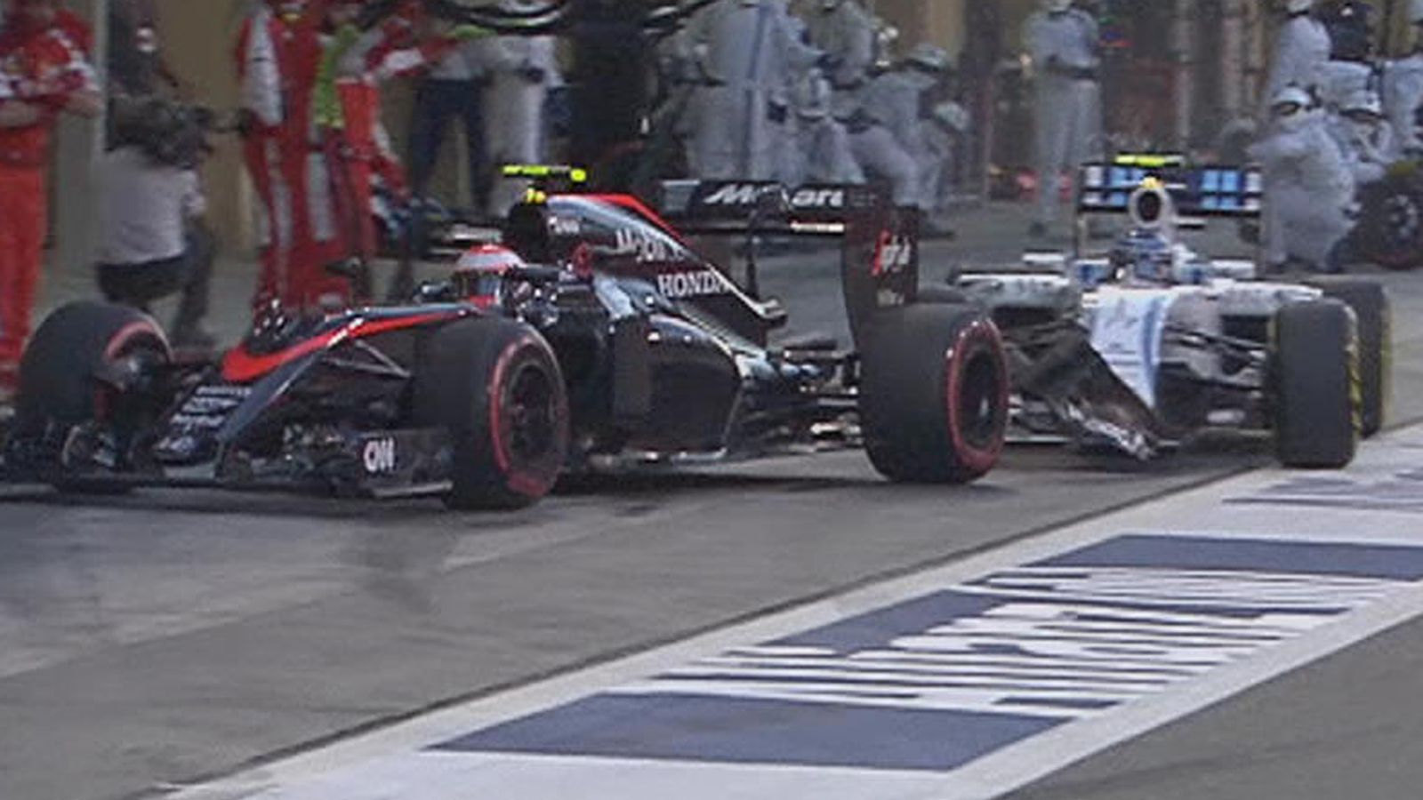 WATCH: Valtteri Bottas and Jenson Button collide during Abu Dhabi GP ...