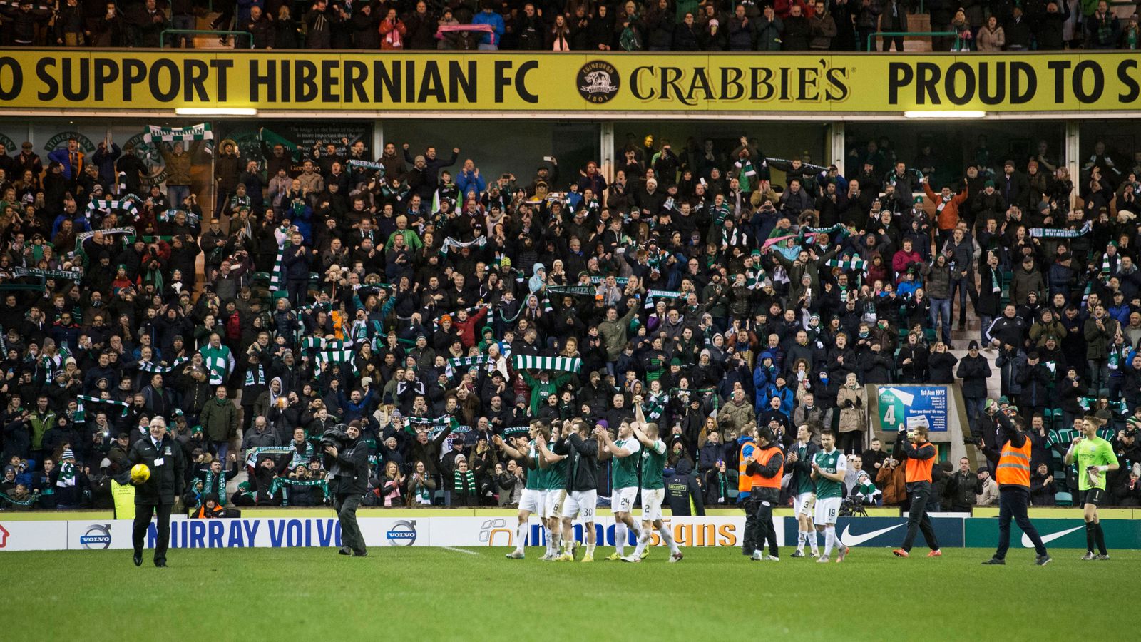 WATCH: Hibernian fans sing 'Sunshine on Leith' after beating Hearts ...