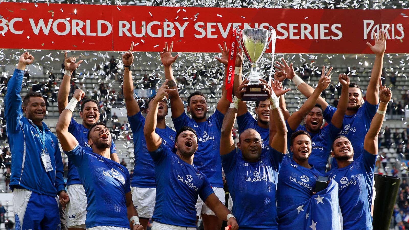 Samoa beat Fiji 29-26 to win the Paris Sevens | Rugby Union News | Sky ...