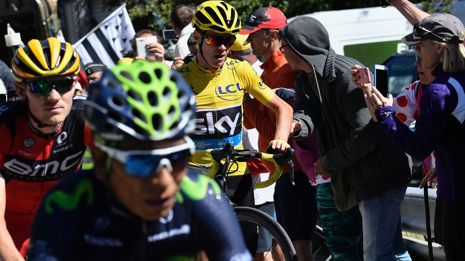 Tour de France: Chris Froome runs up Mont Ventoux gallery | Cycling ...
