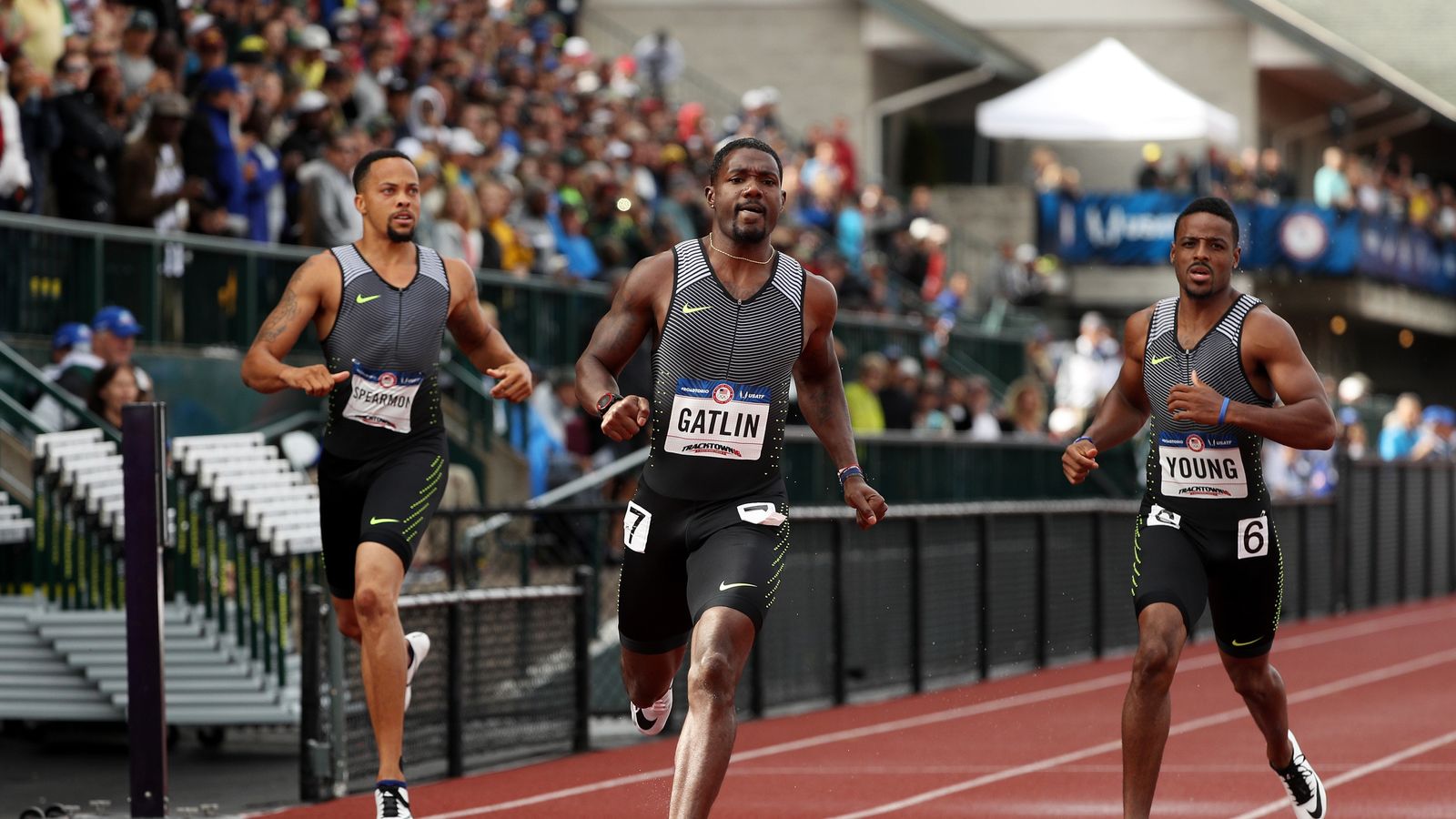 Justin Gatlin powers to victory at US Olympic trials | Athletics News ...