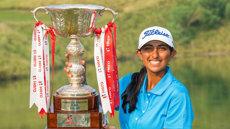 Aditi Ashok claims historic home win at Indian Open | Golf News | Sky ...