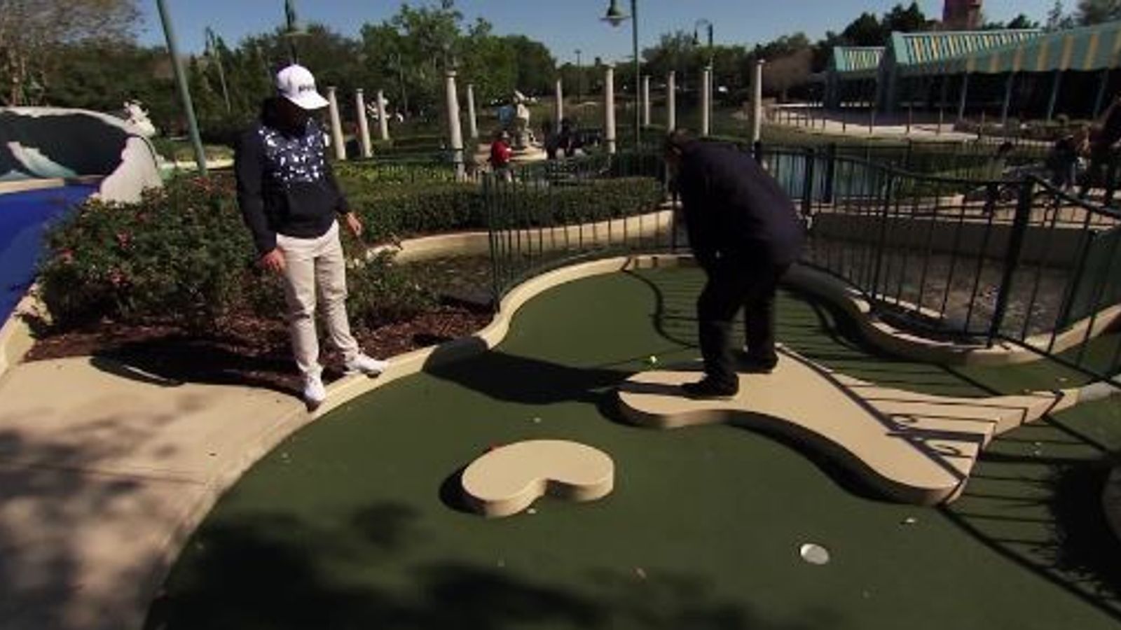 Wayne Riley takes on Tyrrell Hatton in Crazy Golf ahead of Bay Hill ...