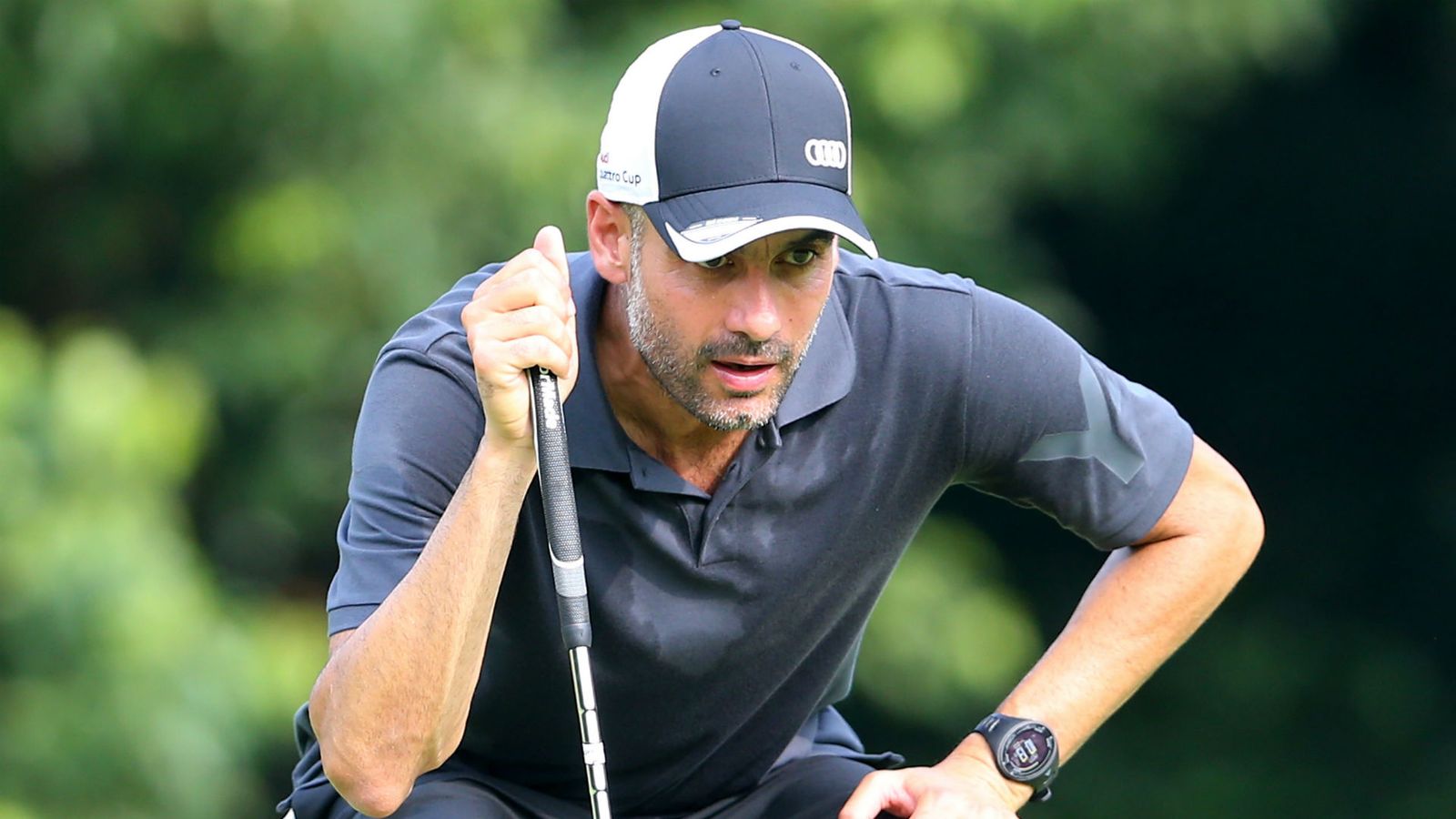 Pep Guardiola's amazing golf shot in Icons of Football golf tournament ...