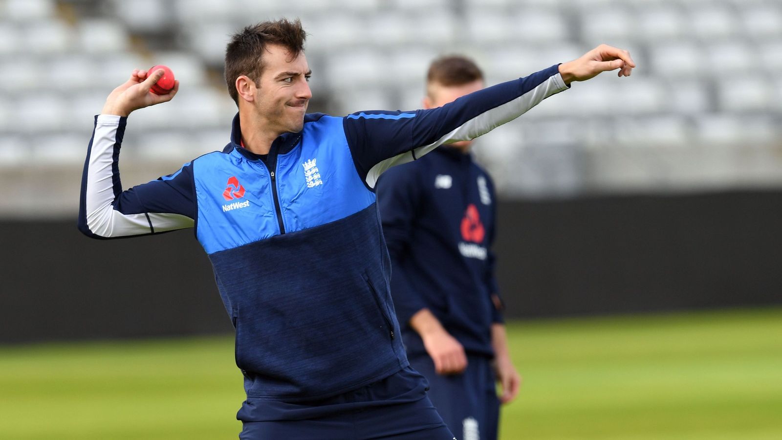 England bowler Toby Roland-Jones out for Middlesex against Lancashire ...