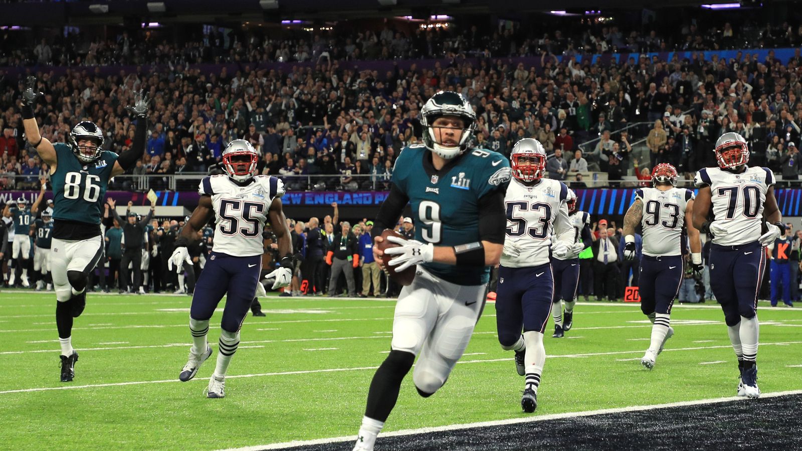 Nick Foles' trick play touchdown in Super Bowl LII | NFL News | Sky Sports