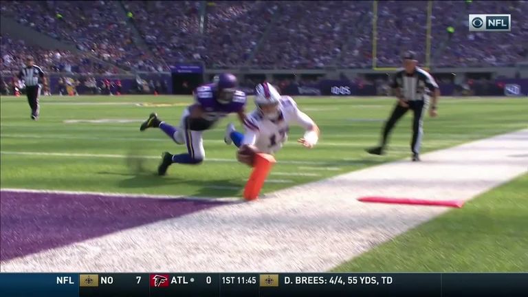 Rookie Josh Allen with diving TD in shock Buffalo Bills win | NFL News ...