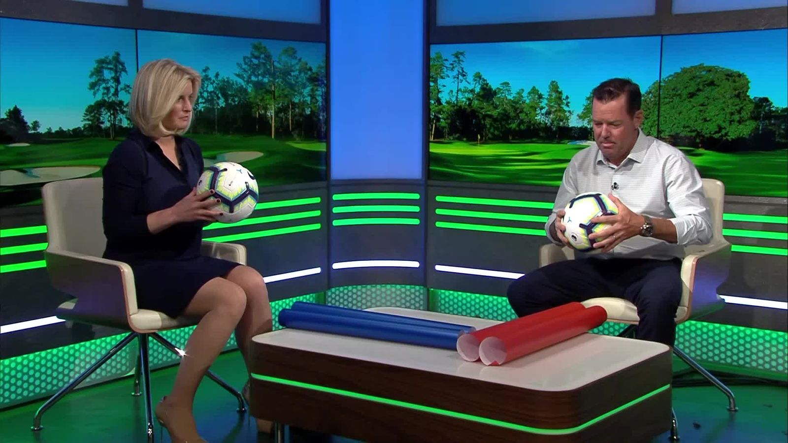 Rich Beem takes on Sarah Stirk in Christmas wrapping challenge | Golf ...