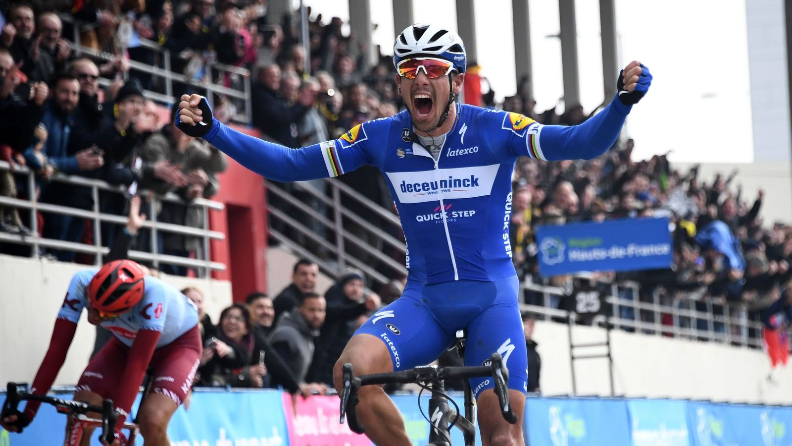 Philippe Gilbert beats Nils Politt to win 2019 Paris-Roubaix classic ...
