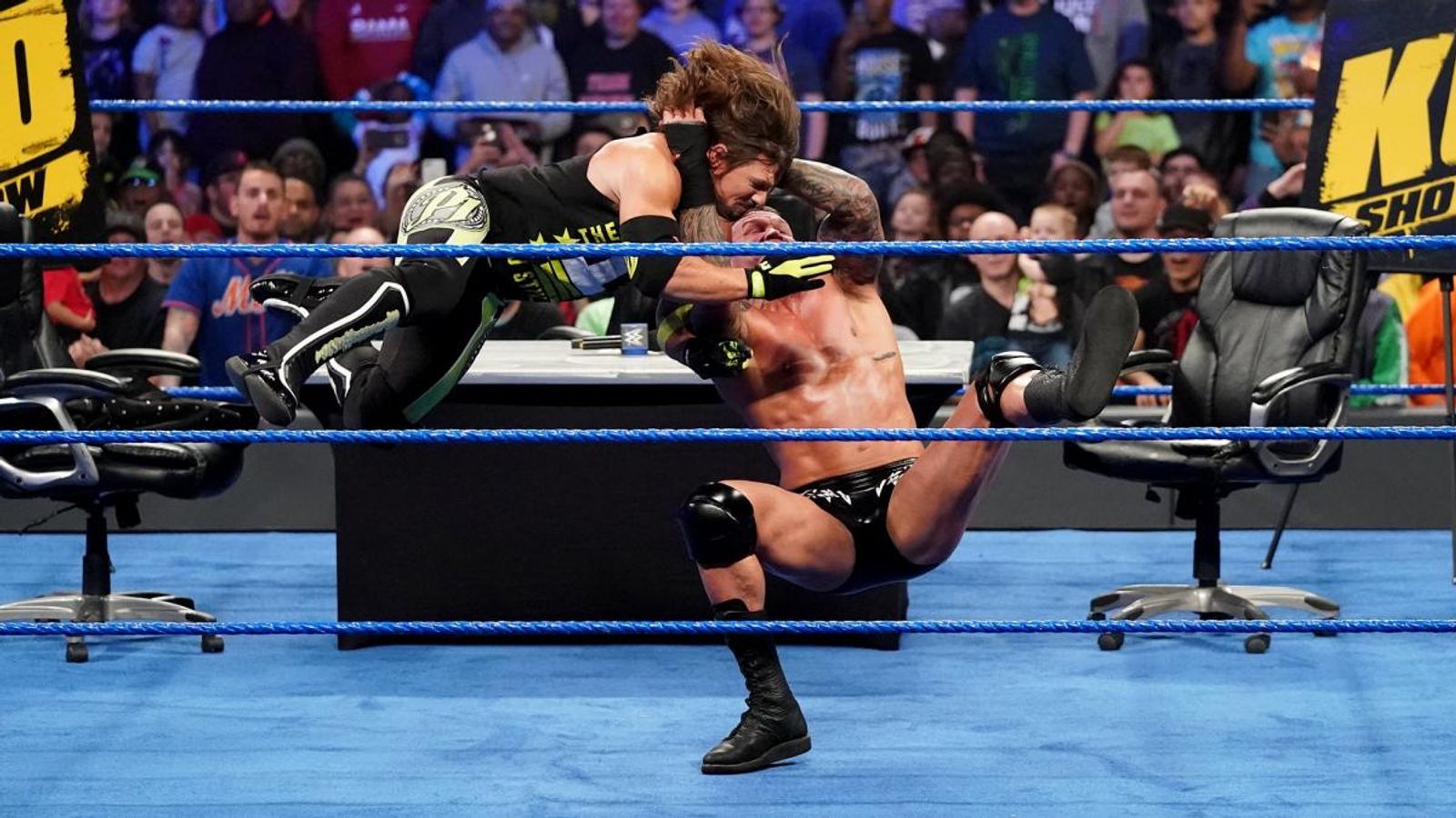 WWE SmackDown: Randy Orton RKOs AJ Styles ahead of WrestleMania match ...