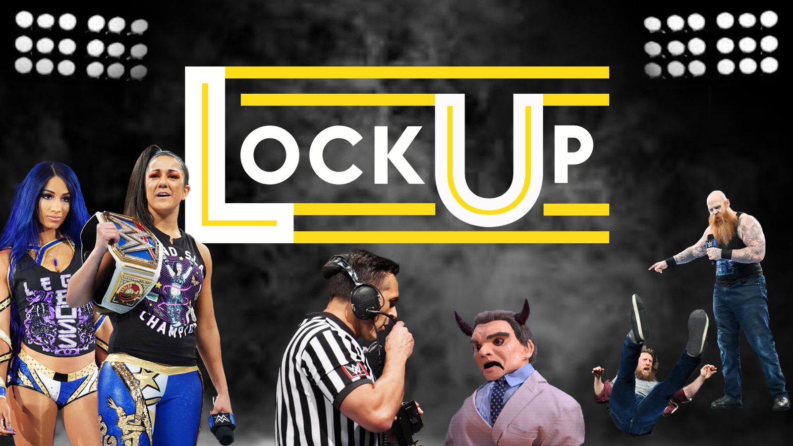 WWE Lock Up - Bayley, Sasha Banks, Bray Wyatt, Seth Rollins, Braun ...