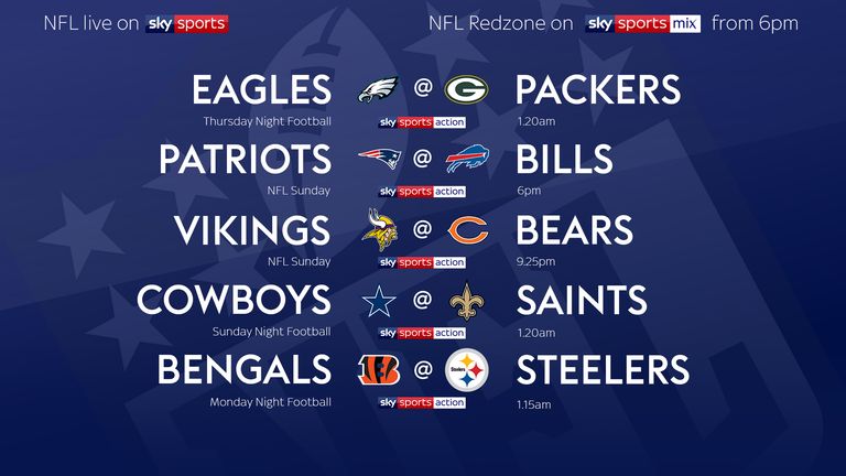 Patriots and Bills meet in Week Four of NFL on Sky Sports | NFL News ...