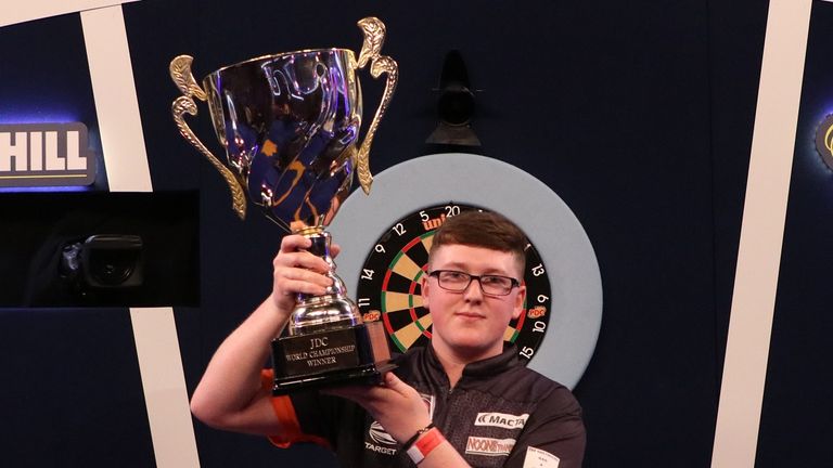 Keane Barry wins Junior World Championship at Alexandra Palace | Darts ...
