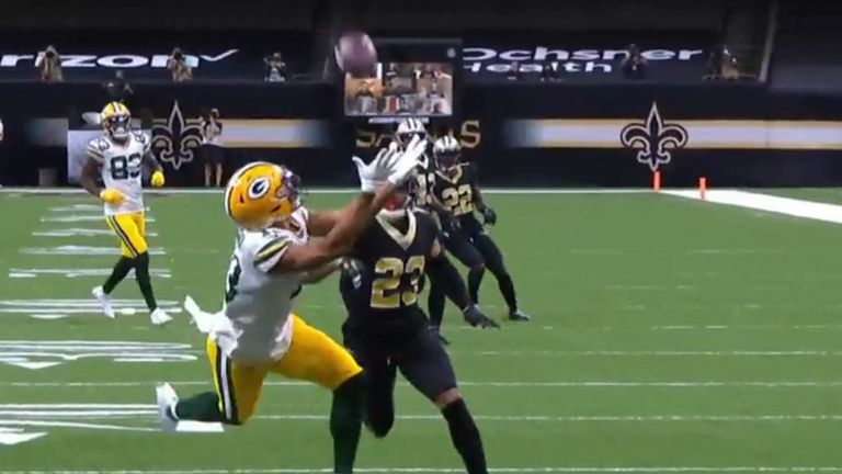 Green Bay Packers 37-30 New Orleans Saints: Aaron Rodgers throws three ...
