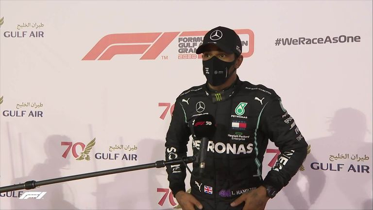 Lewis Hamilton wins Bahrain GP as Romain Grosjean survives fiery crash ...