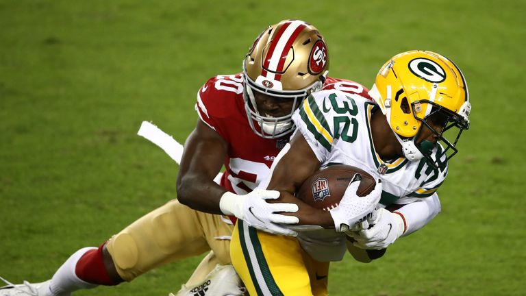 Green Bay Packers 34-17 San Francisco 49ers: Aaron Rodgers throws four ...