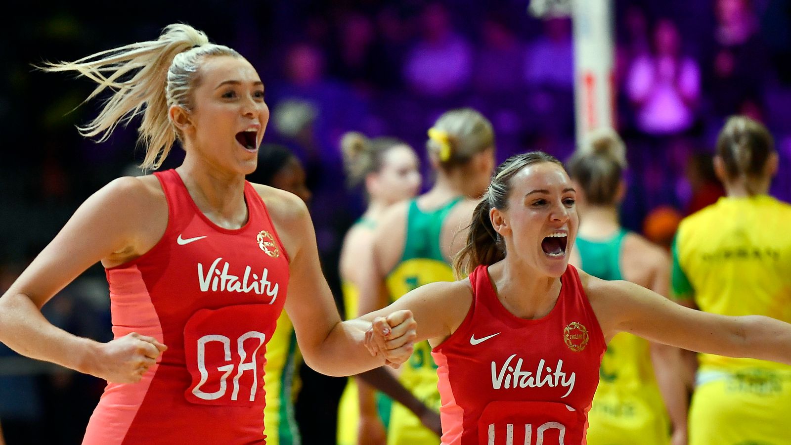 Netball World Cup: England beat Australia 56-55 for first-ever victory ...